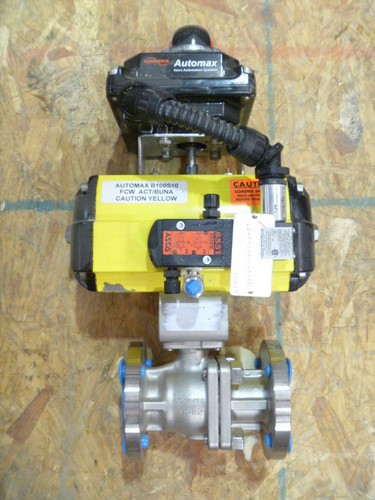 1-1/2" Flow Tek F15 TFM1600 Ball Valve Automax B100S10 Actuator NEW | eBay