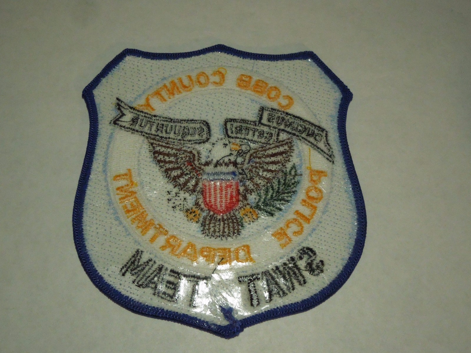 Cobb County Georgia Police Department Swat Team Eagle Seal Iron On ...