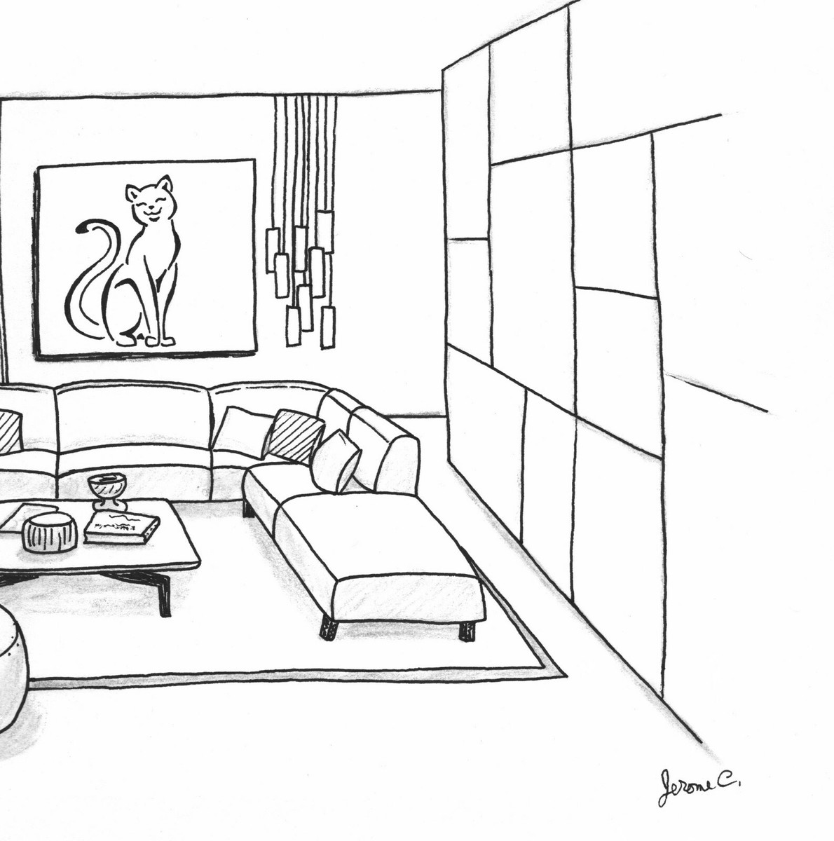 Vanishing Point Drawing Room