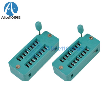 2PCS ZIF 16-pin 16 Pins Test Universal IC Socket 16 Pin DIP | eBay