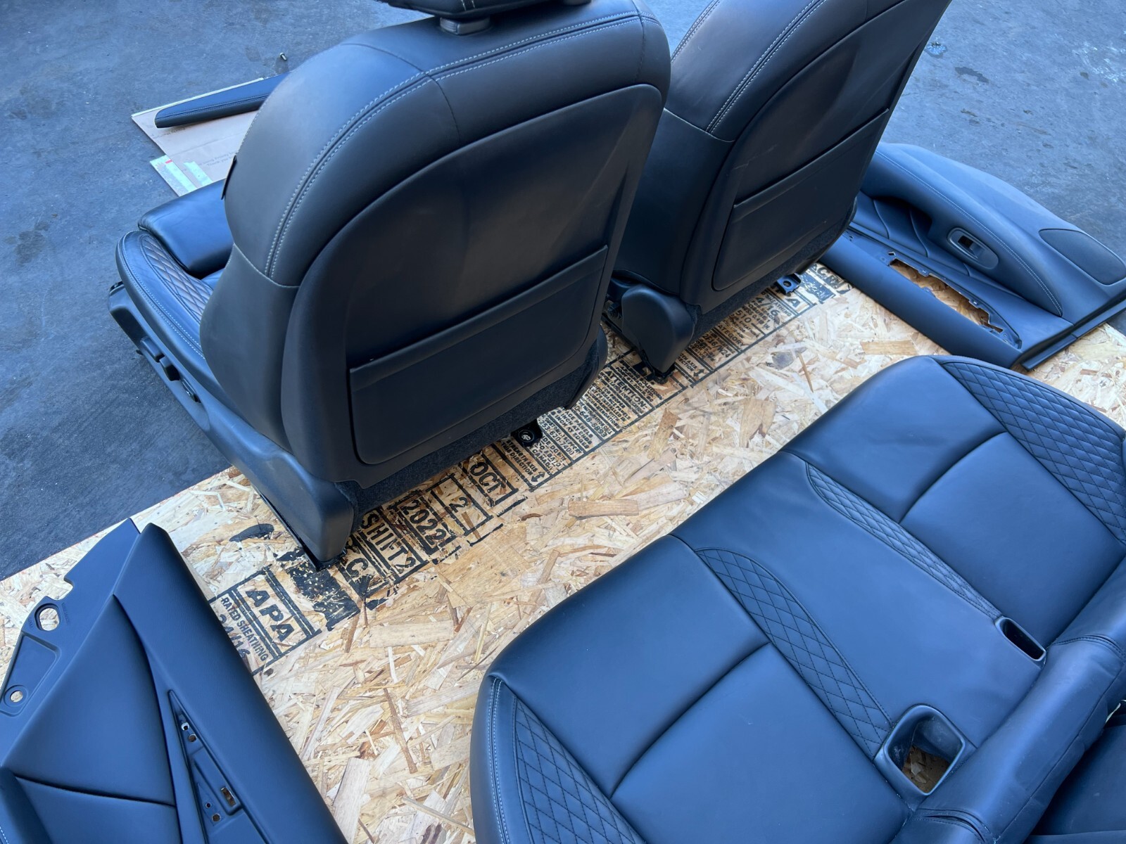 INFINITI Q50 2014-2024 OEM FRONT REAR LEFT RIGHT RED SPORT SEATS W ...