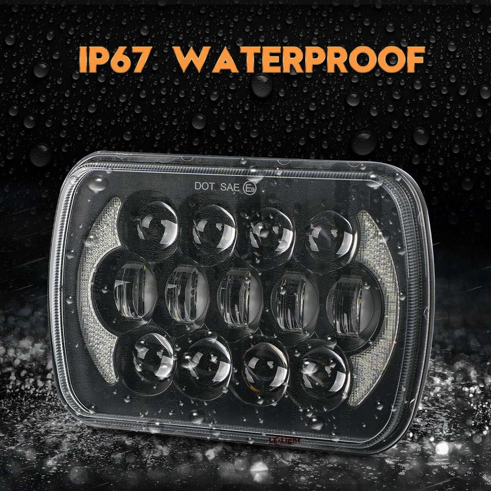 for Freightliner FL50 FL60 FL70 FL80 MT35 Pair 7x6inch Led Headlights ...