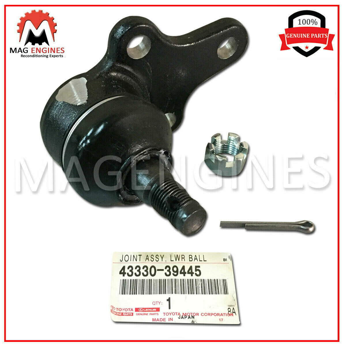 43330-39445 GENUINE OEM FRONT JOINT ASSY, LOWER BALL, FRONT, RH/LH ...