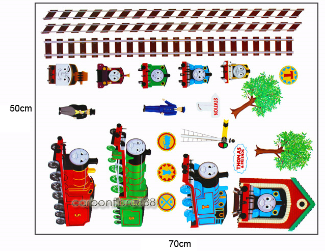 Thomas the Tank Engine Children Wall Stickers Art Decal Boy Girl Kids ...