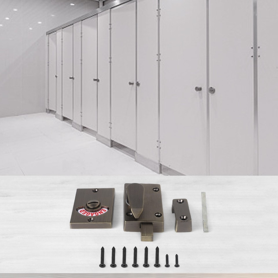 Sleek and Modern Design Vacant Engaged Bathroom Privacy WC Toilet Door ...