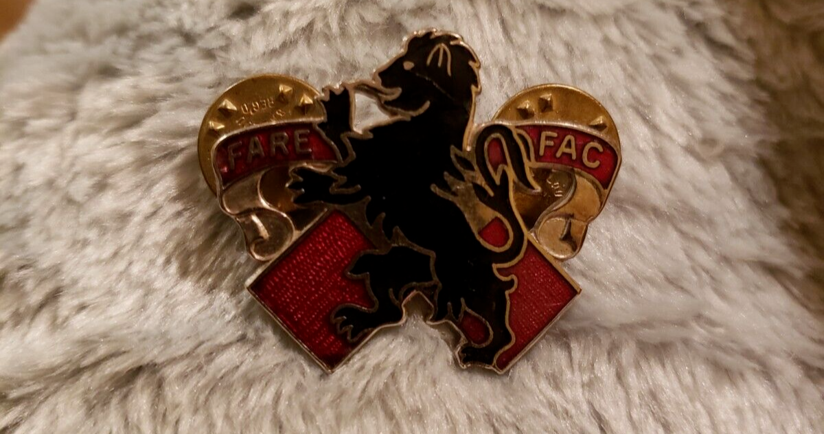 WWII US Army Engineers Unit PIN FARE FAC 'SPEAK DO' | eBay