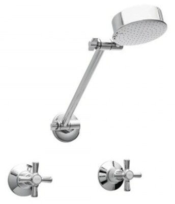 Raymor ARMADA ALL DIRECTION SHOWER SET 325mm Cross Handle, Jumper Valve ...