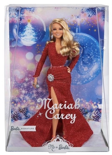 Mariah Carey Barbie Holiday Christmas Red Dress Mattel HJX17 + Mattel ...