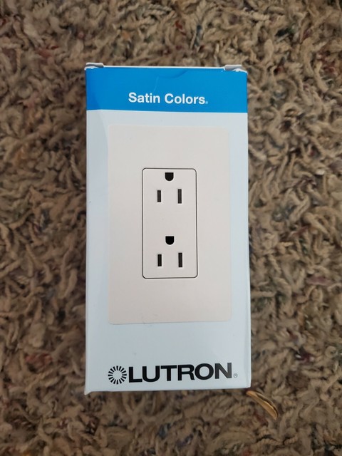 Lutron Electrical Outlet Satin Colors Tamper Resistant Duplex ...
