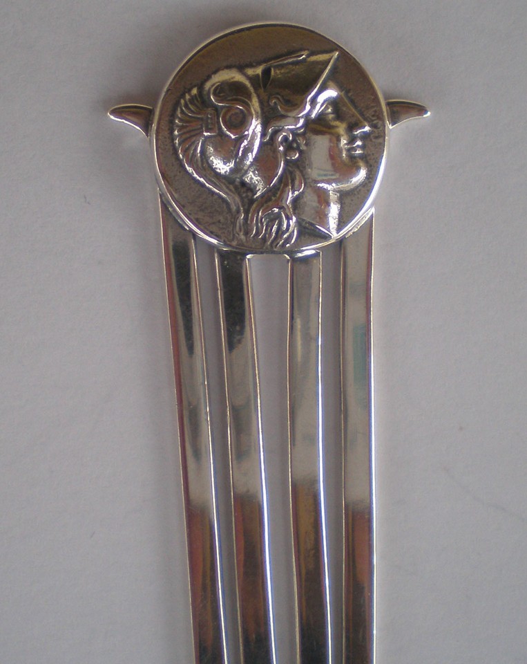 Goddess Athena Silver Bookmark - Symbol of Wisdom Strength - Strategy ...