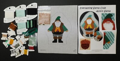 Acorn Santa by HS w/St Gd & Thread Kitted by Fireside Stitchery (DA1937 ...