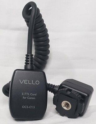 OCS-C1.5 Off-Camera TTL Flash Cord for Canon Cameras (1.5') | eBay