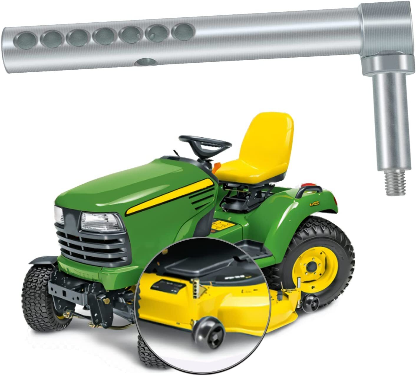 AM120681 Left Front/Right Rear Mower Deck Gage Wheel Arm for John Deere ...