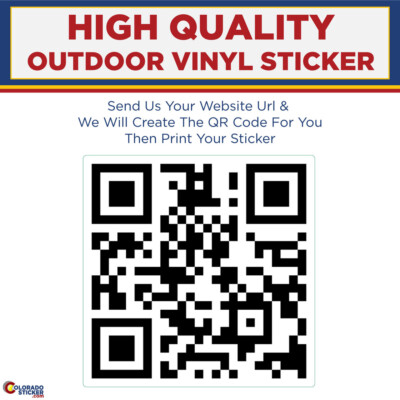 Customized QR Code, High Quality Vinyl Sticker Decals | eBay
