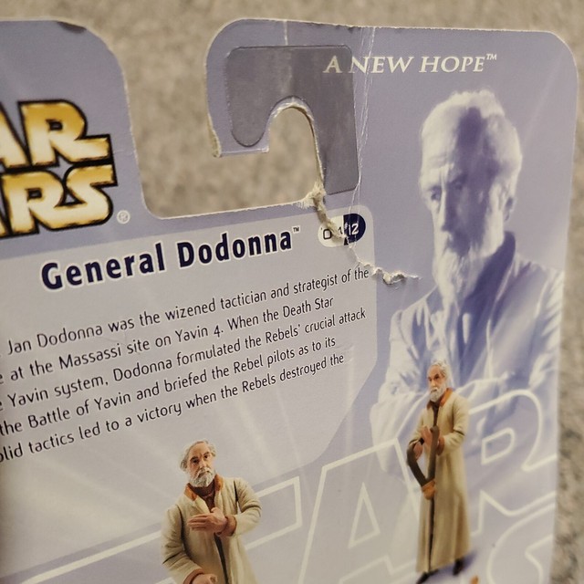 Star Wars a Hope General Jan Dodonna Action Figure From Hasbro 2004 ...