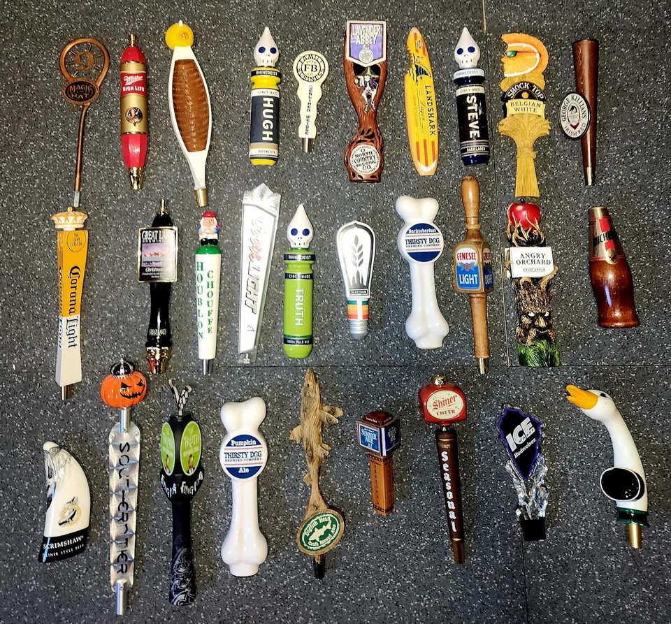 Lot of 29 Draft Beer Tap Handles Bar Decor-Great Lakes, Rhinegeist ...