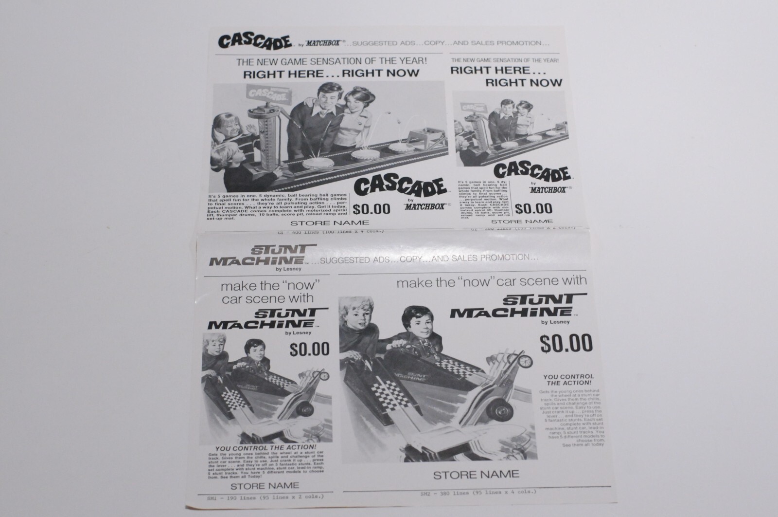 VERY RARE MATCHBOX CASCADE AND STUNT MACHINE LESNEY DEALER SALES ...