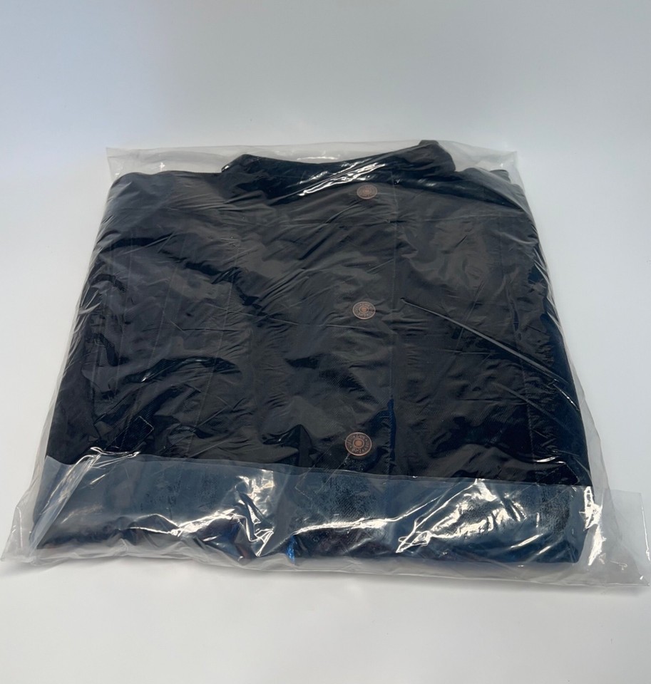 NEW Lee Men's 100% Cotton BASF by EMTEC Black Denim Trucker Jean Jacket ...