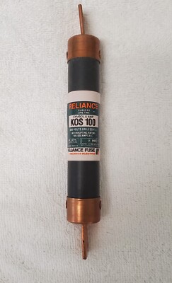 RELIANCE (Qty 1) KOS-100 One-Time Fuse 600V 100 Amp H Fuse - New Open ...