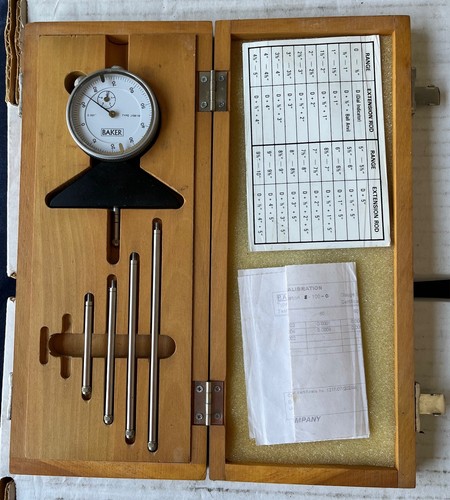 Baker 0-9 inch Dial Depth Gage (Type J158/1B, 0.001" Res) | eBay