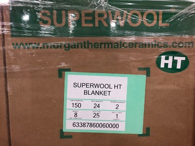 "SuperWool" Non-Ceramic Fiber Blanket 2" 8# dens. Superwool HT (Prime) | eBay