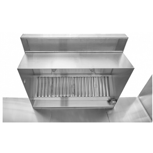 HoodMart 7'x48" Type 1 Commerical Kitchen Hood System w/ PSP Makeup Air ...