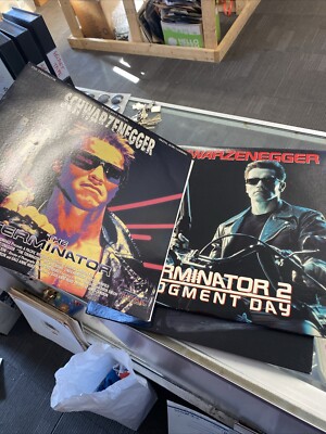 Laserdisc LD THE TERMINATOR & TERMINATOR 2 JUDGEMENT DAY Widescreen VG ...