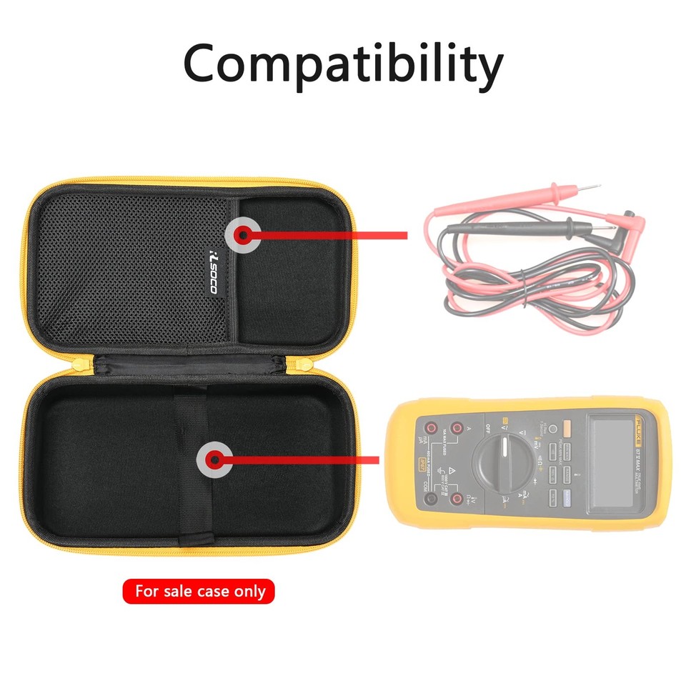 Hard Case for Fluke 87V MAX Digital Multimeter/Fluke 87V/E2 Industrial ...