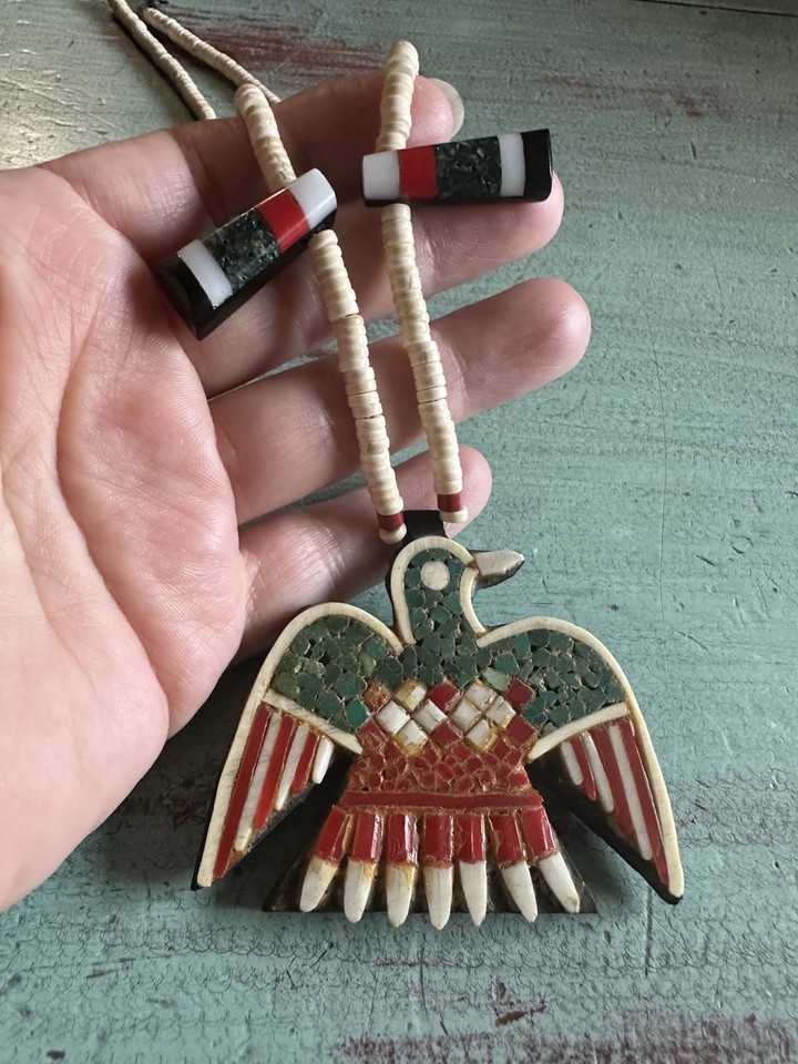Santo Domingo Depression Era Battery Bird Necklace | eBay