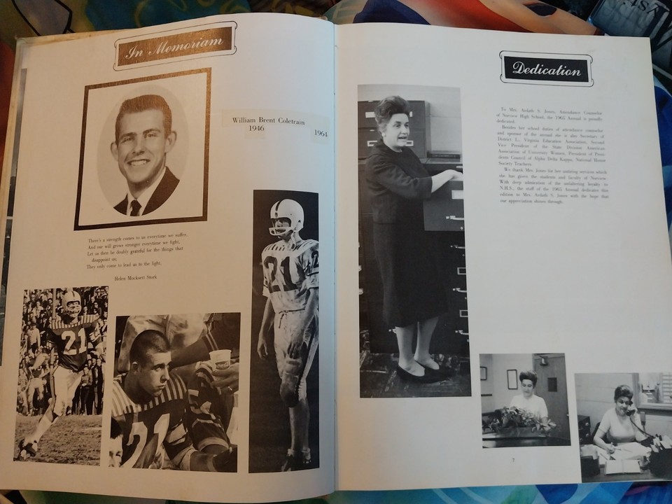 1965 Norview High School YEARBOOK BOOK ANNUAL Norfolk VA DEBBIE DEBORAH ...