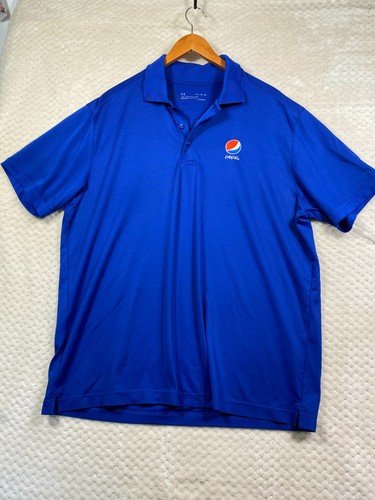 Under Armour Pepsi Men's Polo Shirt Size XL Blue Loose Logo HeatGear | eBay
