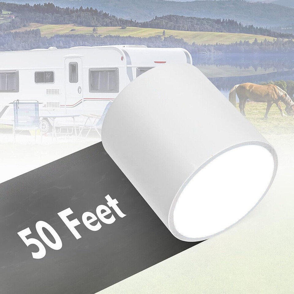RV Roof Repair Tape 50feet White Roof Patch Tape Camper Roof Tape | eBay