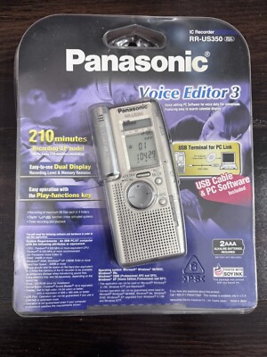 NEW Panasonic RR-US350 (3.5 Hours) Handheld Digital Recorder Japan | eBay