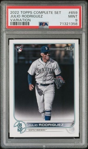 2022 Topps Complete Set Variation Julio Rodriguez Rookie Card #659 PSA ...