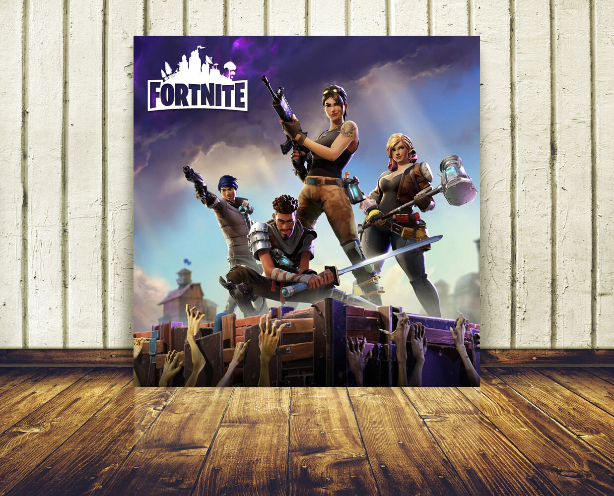 FORTNITE-SQUARE CANVAS WALL ART FRAMED PICTURE/ POSTER PRINT/FLOAT ...