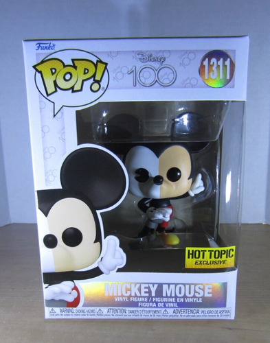 Funko Pop! Disney 100 Mickey Mouse Split Color Hot Topic Exclusive 1311 ...