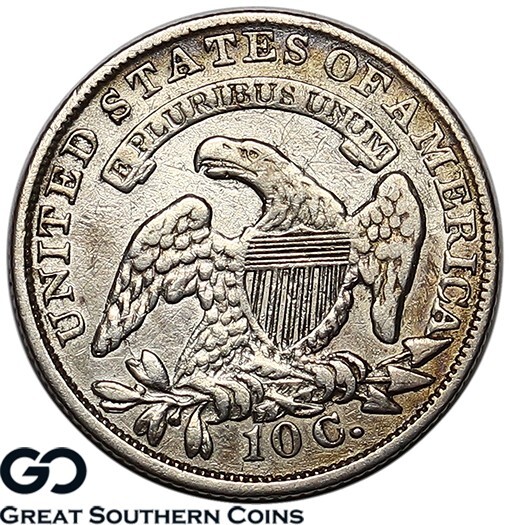 1835 Capped Bust Dime, Choice AU+ Early Collector Type Coin | eBay