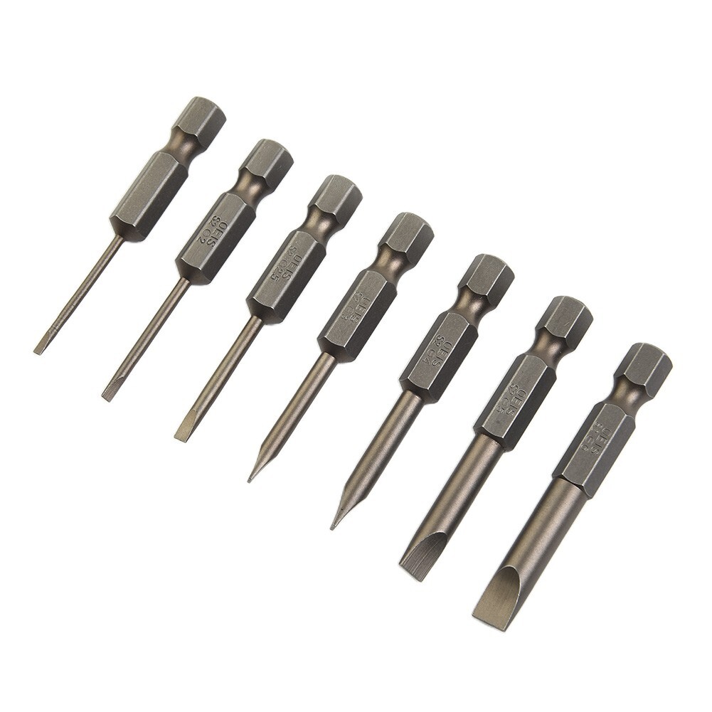 Magnetic Flat Head Screwdriver Bits Set for Precise Screwdriving Tasks ...