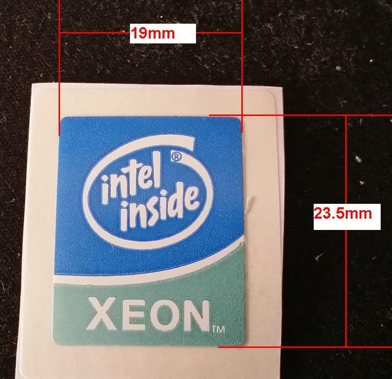 Intel inside stickers Core i3 i5 i7, Core 2 Duo, Xeon , Pentium ...