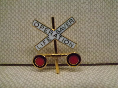 OPERATION LIFESAVER LAPEL PIN, PUBLIC EDUCATION, POLICE RAILROADS, RR ...
