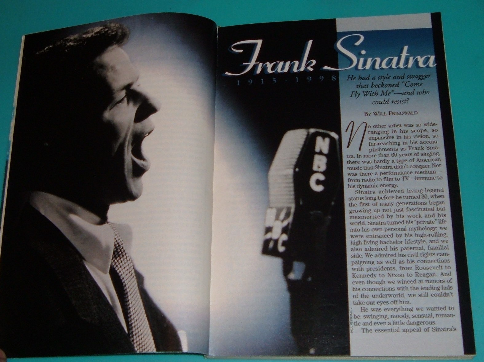 1998 LOS ANGELES TV GUIDE~FRANK SINATRA TRIBUTE~COOKING WITH KELLY RIPA ...