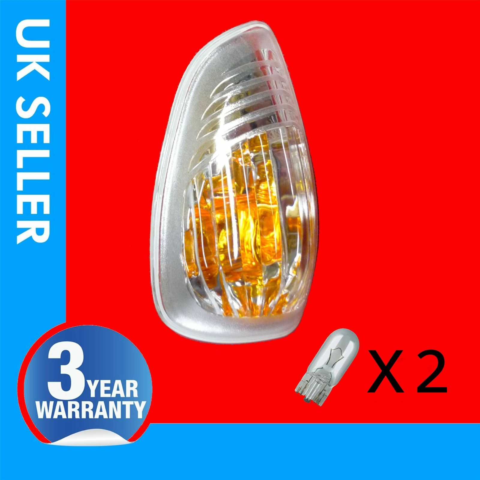 Fits Renault Master door wing mirror cover cap & side indicator LEFT ...