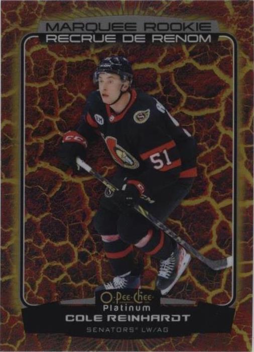 2022-23 O-Pee-Chee Platinum - Marquee Rookies Cole Reinhardt #247 Hot ...