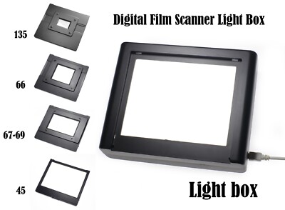 Digital Film Viewer Light Box Photo Slide Film Holder For 120 135 4X5 ...