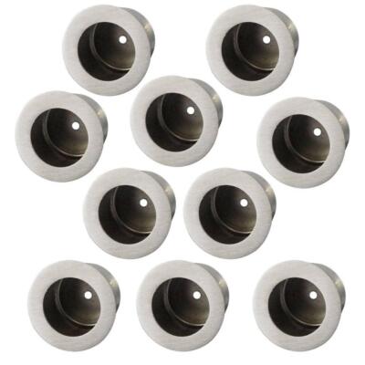 INOX Stainless Steel Round Edge Pull EPIX Round 1" Dia Screws Included ...