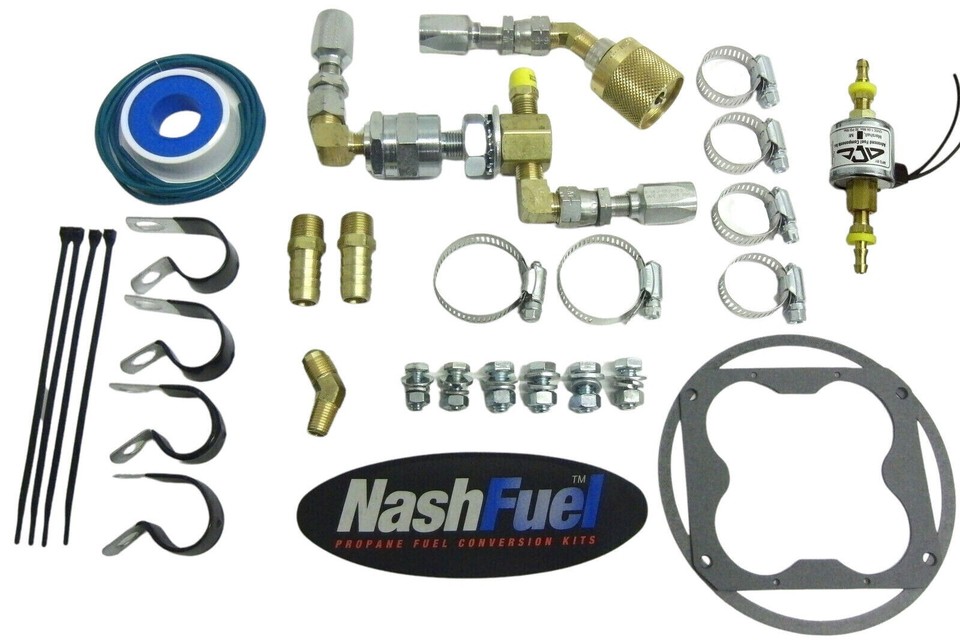 Complete Propane Conversion Kit 2 Barrel Holley V6 V8 Engine Carbureted 2BBL | eBay