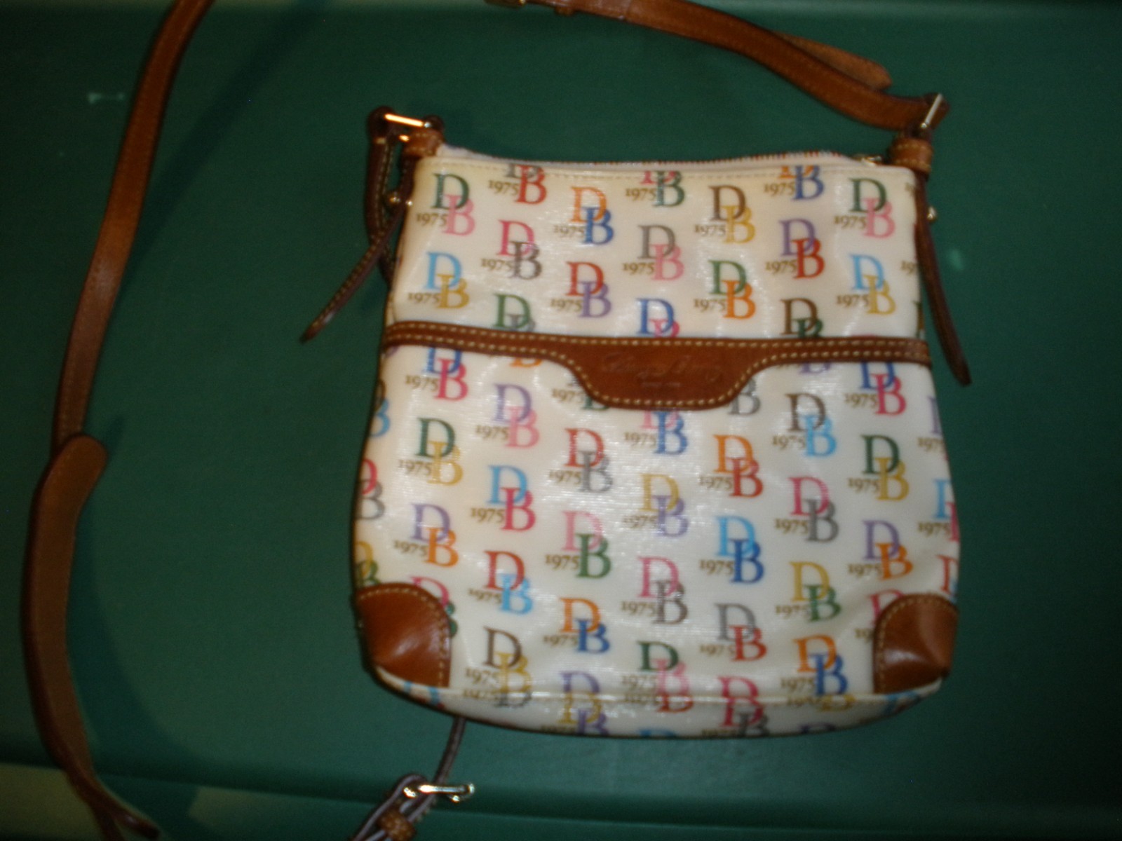 Dooney & Bourke Women's Handbag Beige Rainbow DB Logo Shoulder Bag | eBay