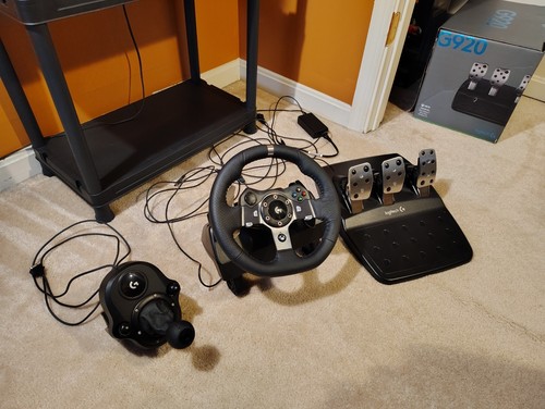 Logitech - G920 Driving Force Racing Wheel, Shifter, and Pedals for ...