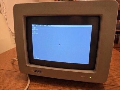 Atari SM124 High Resolution Monochrome CRT Monitor For Atari ST Tested ...
