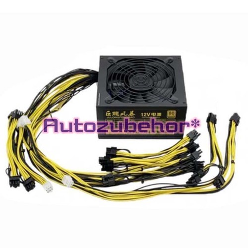 1PCS ATX-2000W 4U Power Supply 16*8P 4*6P 12V 2000W For 8*GPU B75 B85 ...